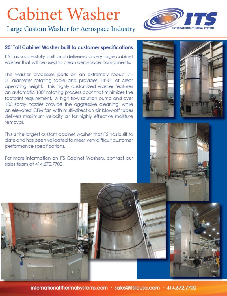 Cabinet Washer - Large Custom Washer for Aerospace Industry ...
